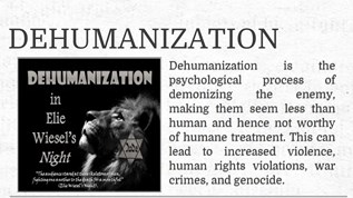 DEHUMANIZATION at emaze Presentation