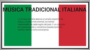 MÚSICA ITALIANA TRADICIONAL at emaze Presentation