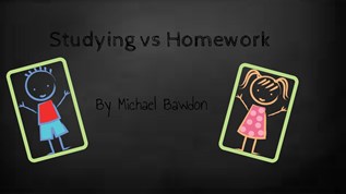 Studying vs Homework at emaze Presentation