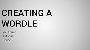 Creating a WORDLE at emaze Presentation