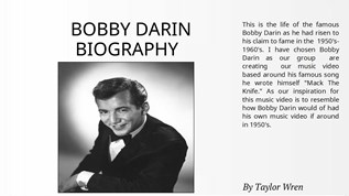Bobby Darin at emaze Presentation