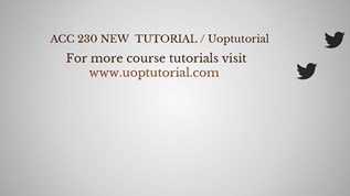ACC 230 UOP TUTORIAL Uoptutorial at emaze Presentation