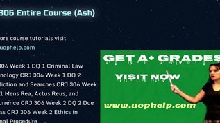 CRJ 306 ASH COURSE TutorialUOPHELP at emaze Presentation