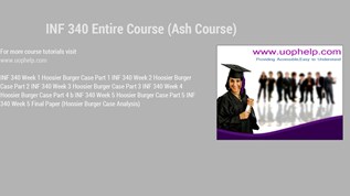 INF 340 Ash course tutorialuop helP at emaze Presentation