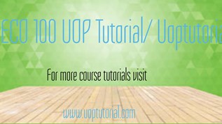 ECO 100 UOP Tutorial Uoptutorial at emaze Presentation