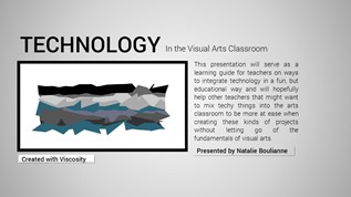 Technology in Visual Arts at emaze Presentation