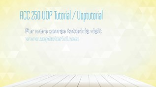 ACC 250 UOP TutorialUoptutorial at emaze Presentation