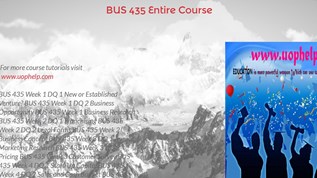 BUS 435 Ash course tutorial uophelp at emaze Presentation