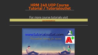 HRM 240 UOP Course Tutorial Tutorialoutlet at emaze Presentation