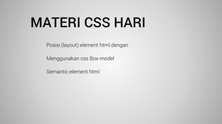 MatERI CSS HARI at emaze Presentation