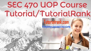 SEC 470 UOP Course TutorialTutorialRank at emaze Presentation