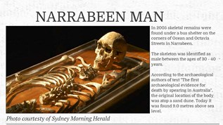 Narrabeen Man at emaze Presentation