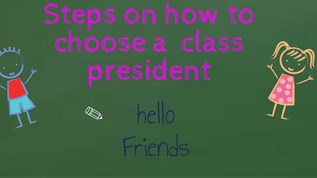 Steps on how to choose class president at emaze Presentation