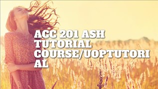 ACC 201 ASH Tutorial CourseUoptutorial at emaze Presentation
