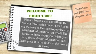 First Day of Class at emaze Presentation