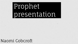 Prophet presentation at emaze Presentation