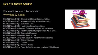HCA 322 ASH Course Tutorial hca322dotcom at emaze Presentation