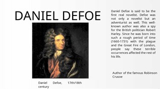 daniel defoe at emaze Presentation