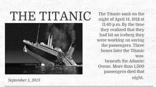 titanic at emaze Presentation