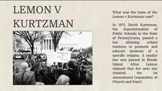 Lemon v Kurtzman at emaze Presentation