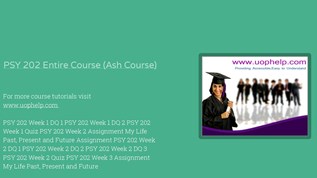 PSY 202 ASH Courses uophelp at emaze Presentation