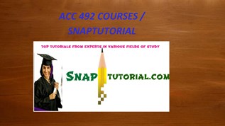 ACC 492 COURSES SNAPTUTORIAL at emaze Presentation