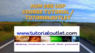 HUM 266 UOP Course Tutorial Tutorialoutlet at emaze Presentation