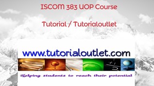 ISCOM 383 UOP Course Tutorial Tutorialoutlet at emaze Presentation