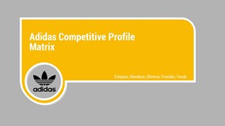 LS Adidas Competitive Profile Matrix at emaze Presentation