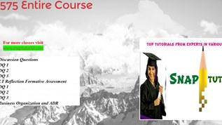 LAW 575 COURSE TUTORIAL SNAPTUTORIAL at emaze Presentation