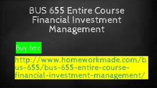 BUS 655 ENTIRE COURSE at emaze Presentation