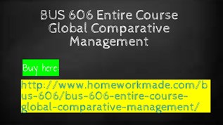 BUS 606 ENTIRE COURSE at emaze Presentation