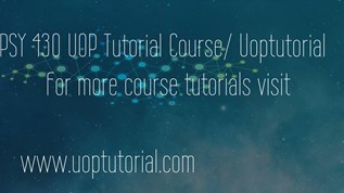 PSY 430 UOP Tutorial Course Uoptutorial at emaze Presentation