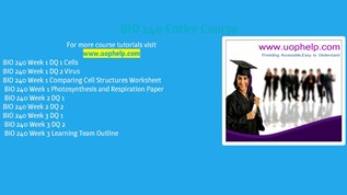 BIO 240 uop course tutorialuop help at emaze Presentation