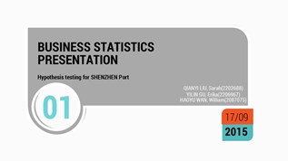 Business Statistics at emaze Presentation
