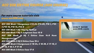 ACC 306 ASH Course Tutorial acc306dotcom at emaze Presentation