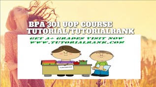 BPA 301 UOP CourseTutorialRank at emaze Presentation