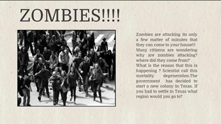 zombie apocalypse at emaze Presentation