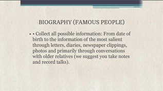 biography at emaze Presentation