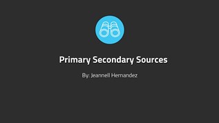 Primary and Secondary Sources at emaze Presentation