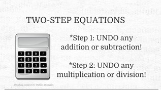 Two-Step Equations! at emaze Presentation