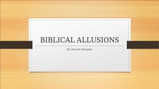 Biblical Allusions at emaze Presentation