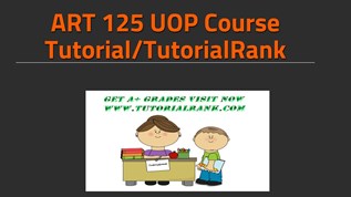 ART 125 UOP CourseTutorialRank at emaze Presentation
