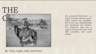 The Wild West at emaze Presentation