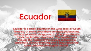 Ecuador at emaze Presentation