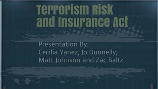 Terrorism Risk and Insurance Act at emaze Presentation