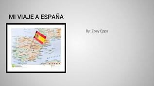 Mi Viaje a Espana at emaze Presentation