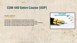 COM 440 UOP Courses com440tutor.com at emaze Presentation