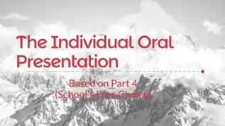 The Individual Oral Presentation at emaze Presentation