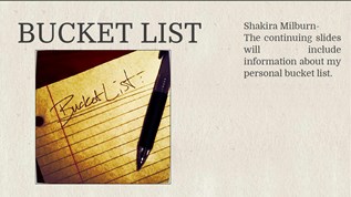 Bucket List-Shakira at emaze Presentation